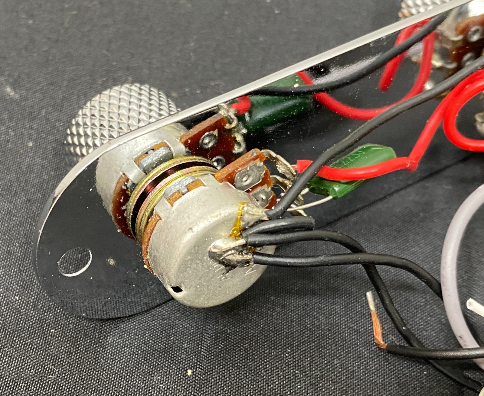 Fender Tele CONTROL PLATE w/ POTS & KNOBS Telecaster Squier Affinity ...