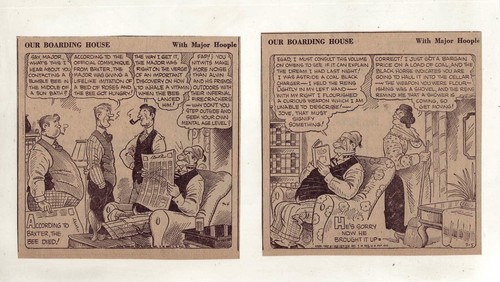 Our Boarding House w/ Major Hoople - 25 large comic panels from July ...