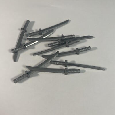 LEGO 10x Schwert, Katana 21459 Flat Silver Silber 6116593 | eBay.de