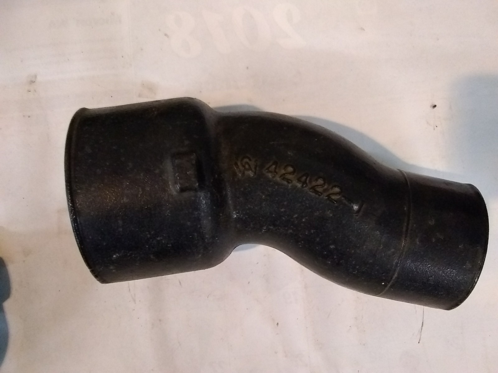 Mercruiser Mercury Exhaust PIPE 42422A1 CASTING# 42422-1 ,3" to 4" hose ...