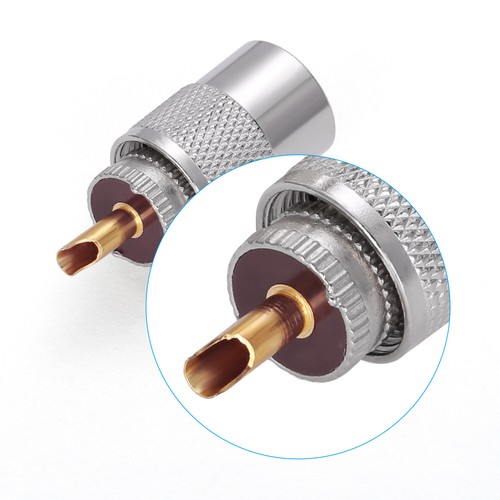 10-40PCS PL-259 Male Solder Connector Plug W/Reducer for RG8X Coaxial ...