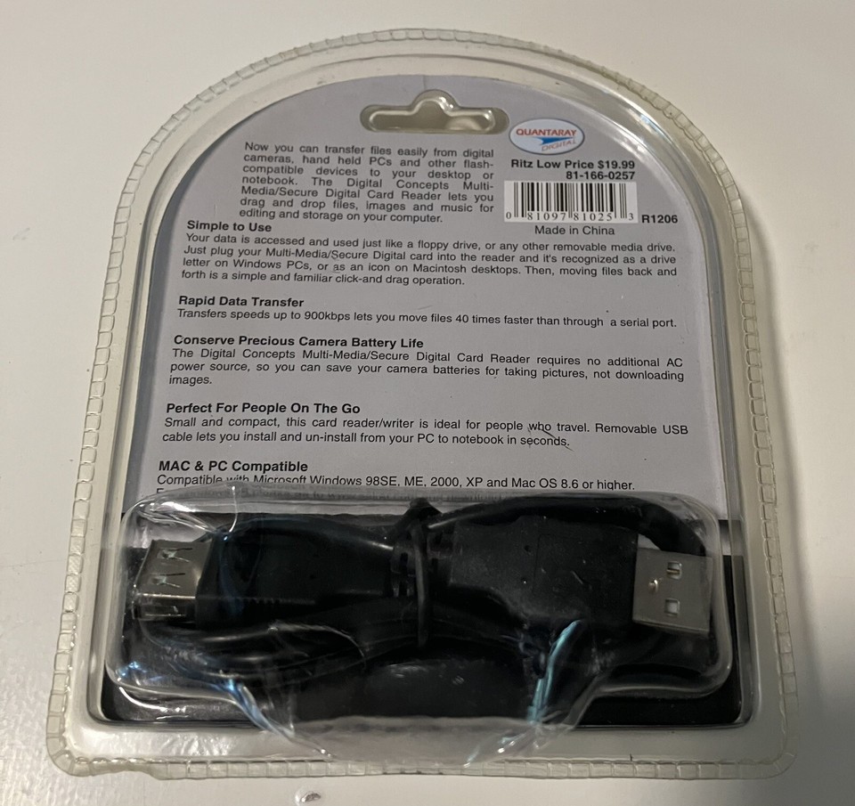 New Digital Camera Multimedia Secure Digital Card Reader/Writer USB 2.0 ...