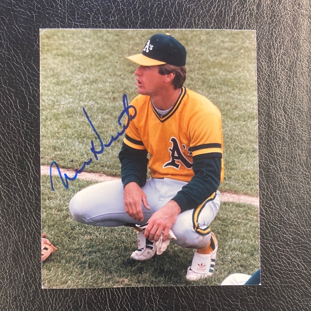 Personal Picture Signed By Mike Heath-C Oakland A’s MLB 1985 Autograph ...