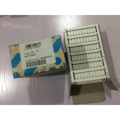 10PCS/BOX For Phoenix Contact UCT-TM 6 0828736 Terminal Block Marker ...