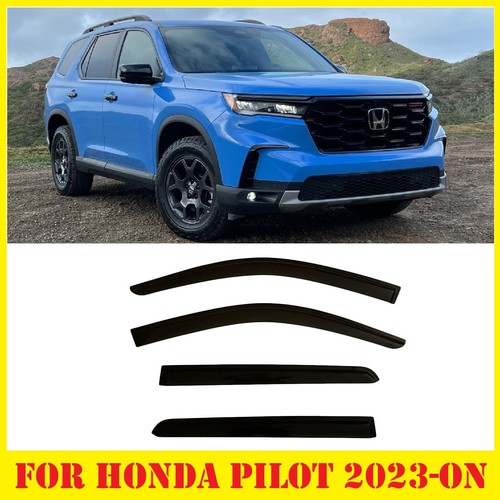 For Honda Pilot 2023-2024 Smoke Tinted Window Visors Deflectors Rain ...