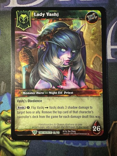 World of Warcraft TCG Timewalkers 24/30 Lady Vashj Alternate Art | eBay