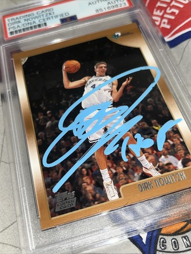 Dirk Nowitzki Autographed 1998 Topps #154 Rookie Card RC PSA/DNA ...