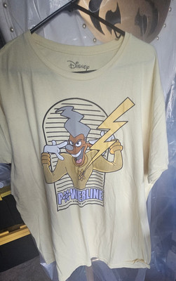 disney powerline Yellow Quot Shirt | eBay