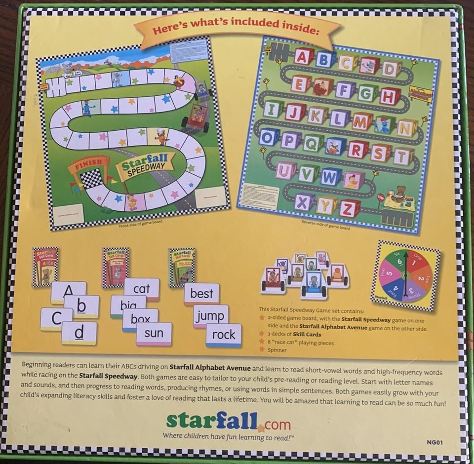 Starfall Speedway Phonics Game Homeschool Learn To Read | eBay