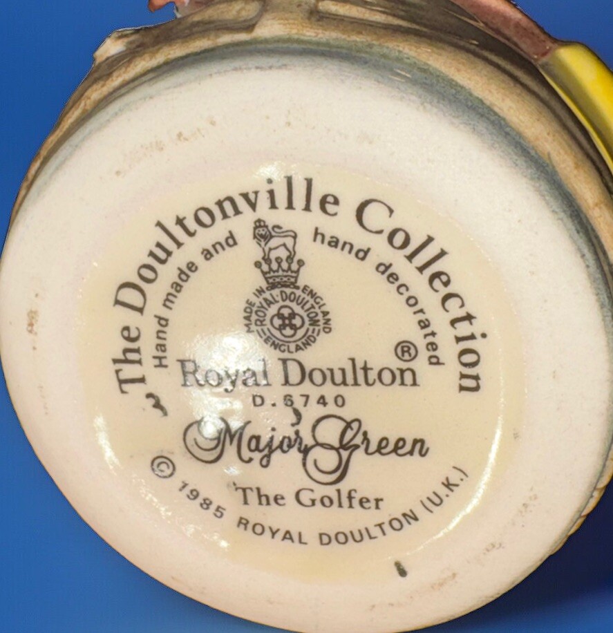 Royal Doulton Doultonville Toby Jug - Major Green THE GOLFER D6740 | eBay