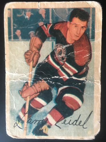 1953-54 Parkhurst Larry Zeidel Hockey Card. #73 Chicago Blackhawks | eBay