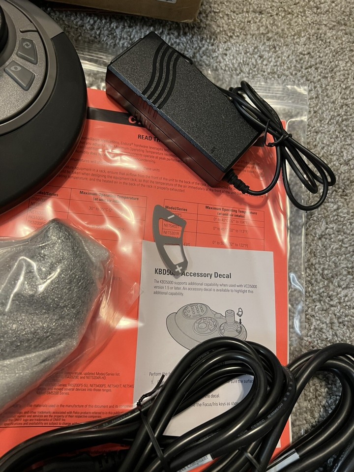 NEW Pelco KBD5000 Variable Speed Modular PTZ Joystick Keyboard With Jog ...