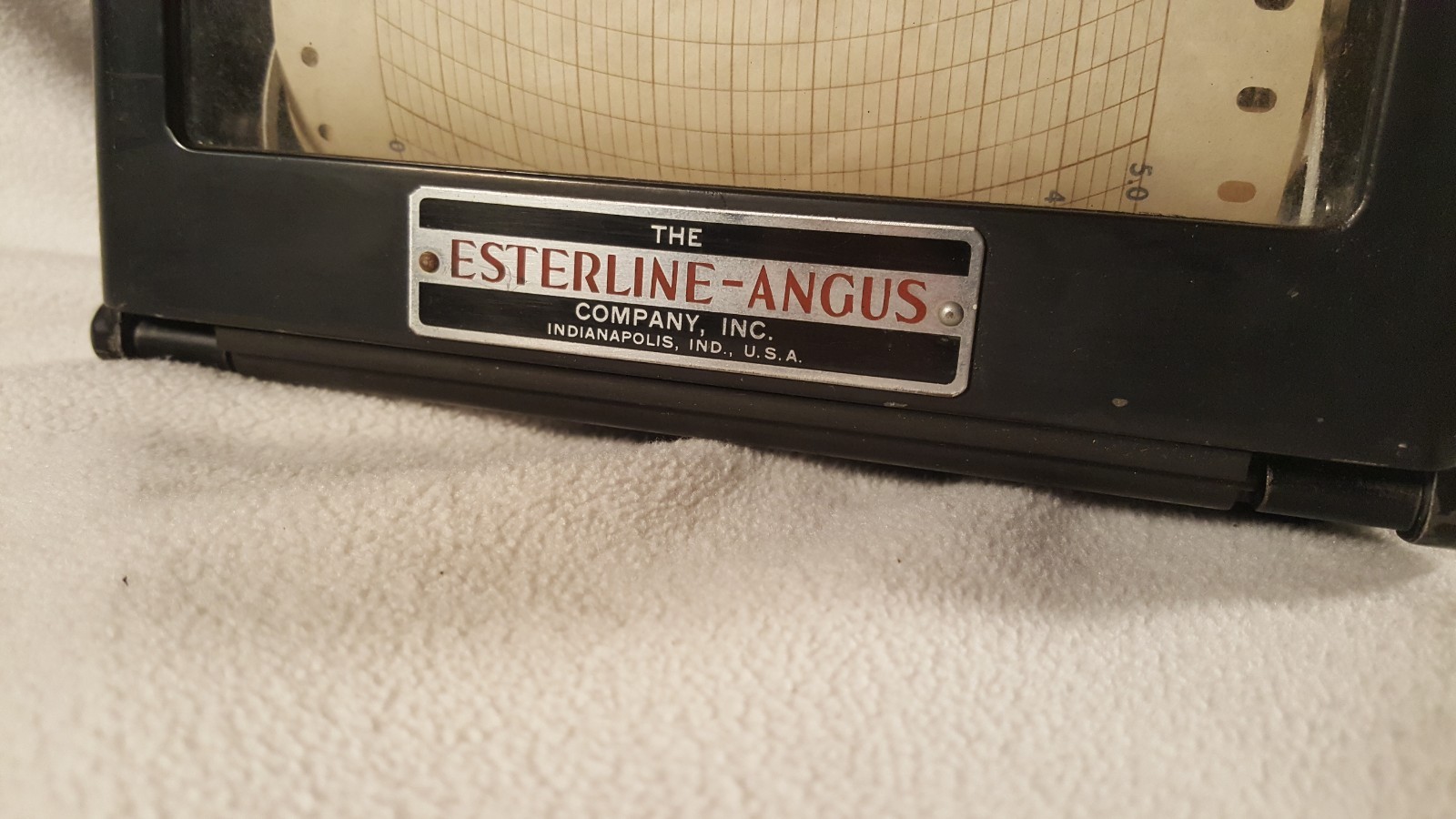 Esterline Angus AW Vintage Graphic Recorder DC Ammeter 0-400 Great ...