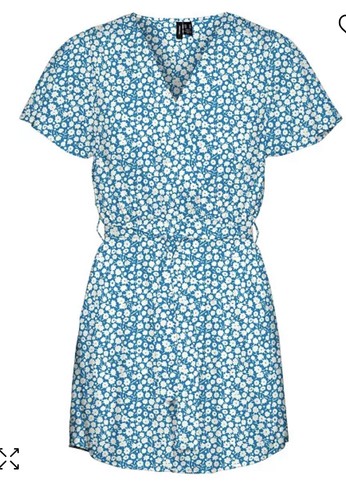VERA MODA Blue Floral Romper - Size L — Brand New | eBay