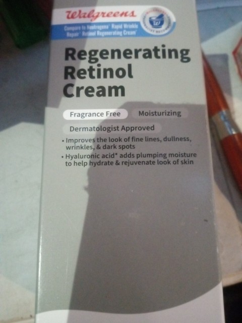 walgreens regenerating retinol cream fragrance moisturizing 1.7 oz for ...