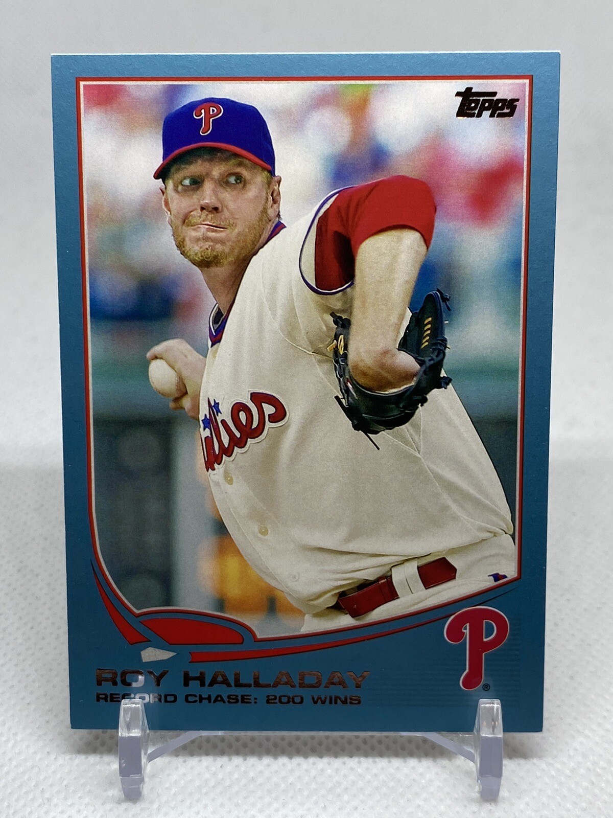Roy Halladay 2013 Topps Walmart Blue Parallel SP #264 Phillies | eBay