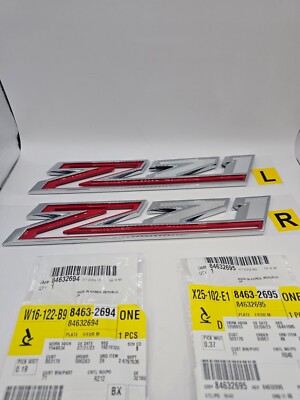 Genuine GM Z71 Emblems, RH & LH, Silverado, Sierra, Tahoe, Yukon,2019 ...