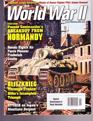 EMPIRE PRESS World War II Magazine NOVEMBER 2003 PANZER COMMADER ...