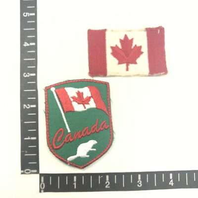 Vintage Canada Beaver & Canada Flag Patch Lot Of 2 Patches 06WK | eBay