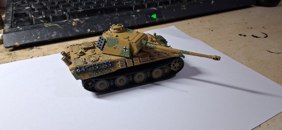 Bolt Action 28mm German Panther Tank. Nicely finished. Creat detail ...