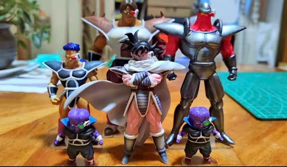 CUSTOM Dragon Ball Z Turles team AMONDO DAIZ 6 piece hg sizes Resin ...