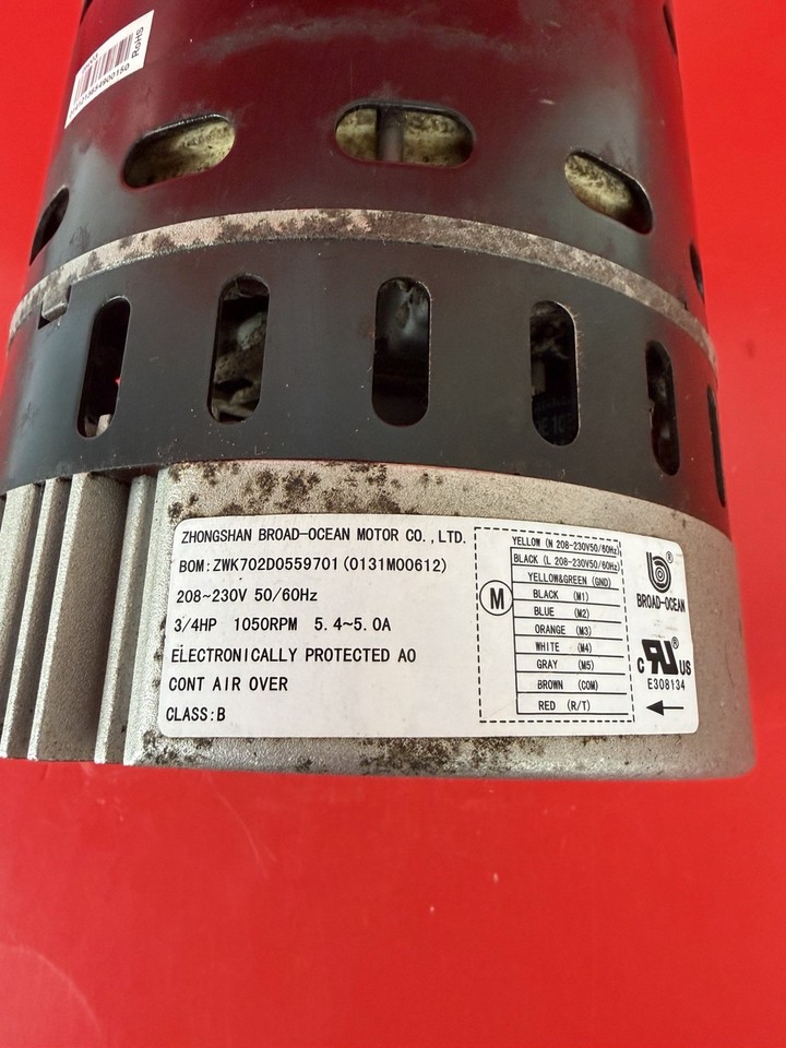 BROAD-OCEAN ZWK702D0559701 ECM BLOWER MOTOR 3/4HP 208-230V 1050RPM | eBay