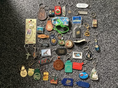 Job Lot 40 Novelty Mixed Key rings Charms Fobs Vintage | eBay UK