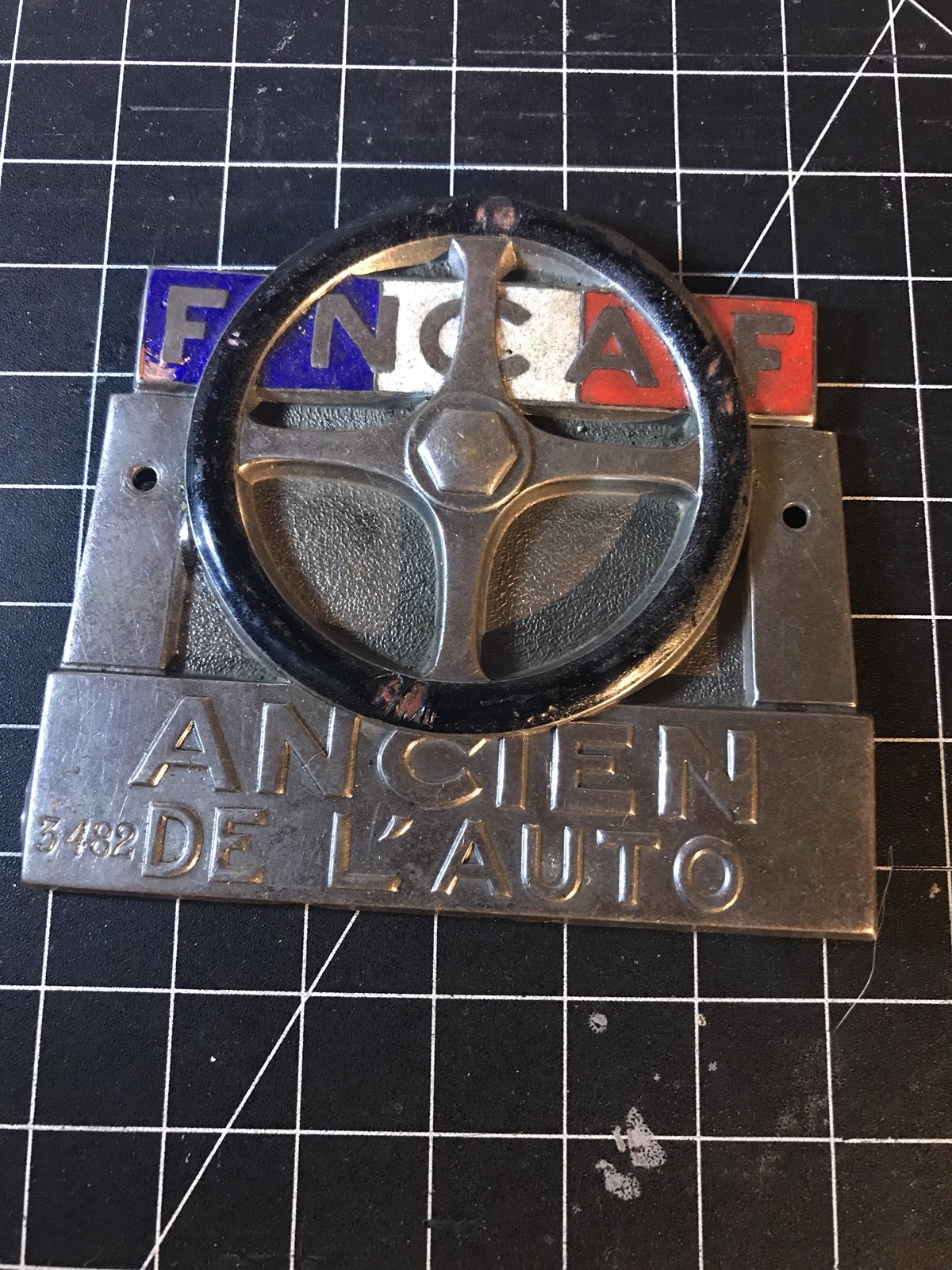 FMCAF Ancien De L’Auto Paris France French Car Badge | eBay
