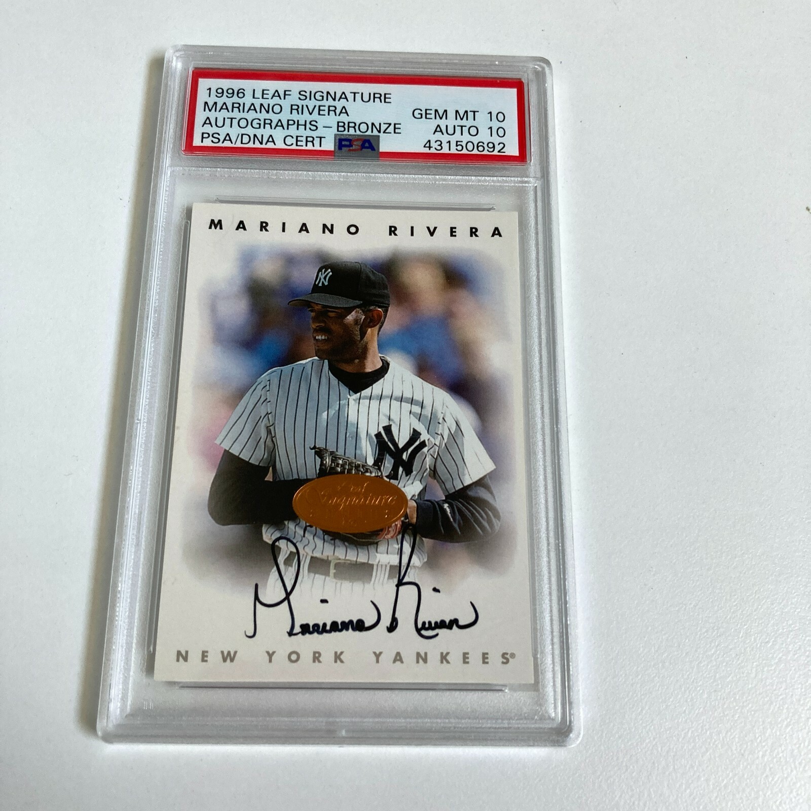 1996 Leaf Signature Mariano Rivera Autographs RC PSA GEM MINT 10 | eBay