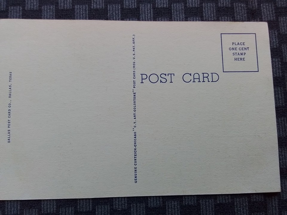 The Lone Star State - That's Texas - Curteich 1940's Linen Postcard | eBay