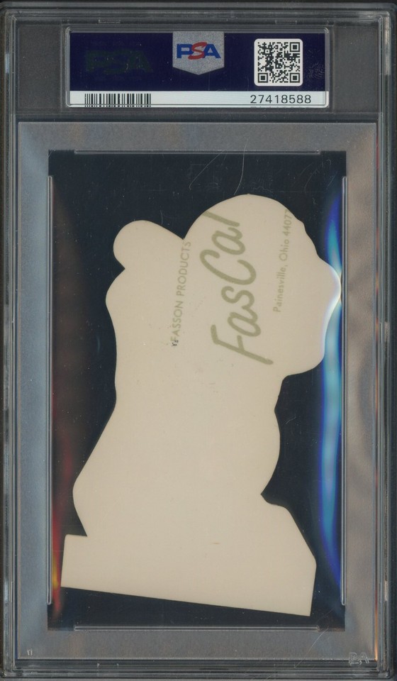 1972 NFLPA Vinyl Stickers Reverse Negative Dick Butkus HOF PSA 9 MINT ...