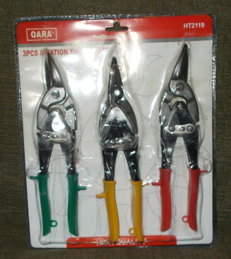 HIGH QUALITY 3 Piece AVIATATION TIN / METAL SNIP SET OARA New in ...