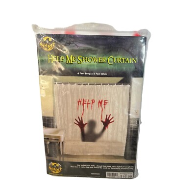 Shower Curtain Help Me - Creepy Halloween Shower Curtain Spirit NEW ...