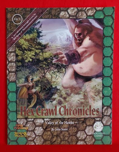 Hex Crawl Chronicles Valley of the Hawks 2011 Frog God RPG Book NEW | eBay