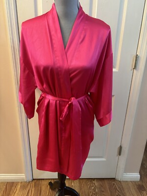 Victorias Secret Silky Robe SP/ Medium Great Condition, Pink | eBay