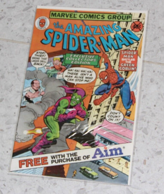 The Amazing Spider-Man AIM TOOTHPASTE Promo Comic Book GREEN GOBLIN ...