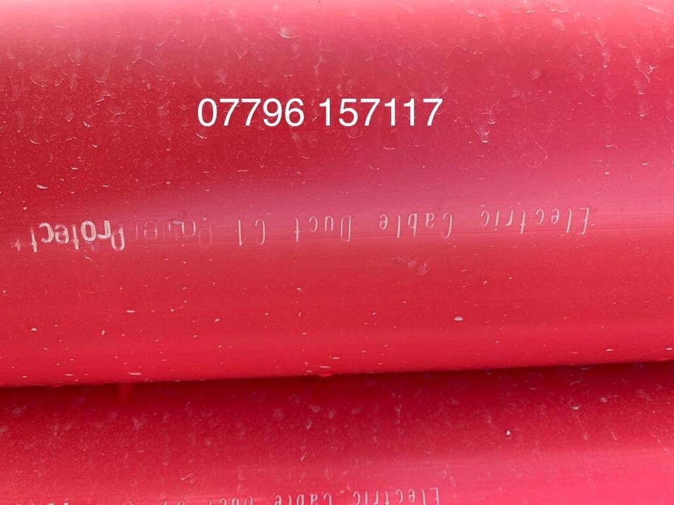 Red Electric Cable Duct 160mm 6m High Voltage HV Pipe 150 6inch ...
