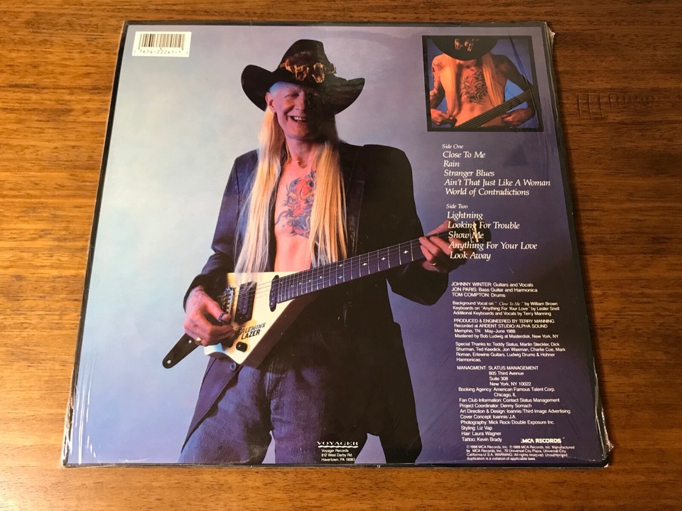 JOHNNY WINTER ~ THE WINTER OF 88 ~ ORIGINAL FIRST PRESS ~ STILL IN ...