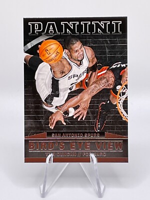 Tim Duncan 2013-14 Panini Bird's Eye View #6 San Antonio Spurs HOF ...
