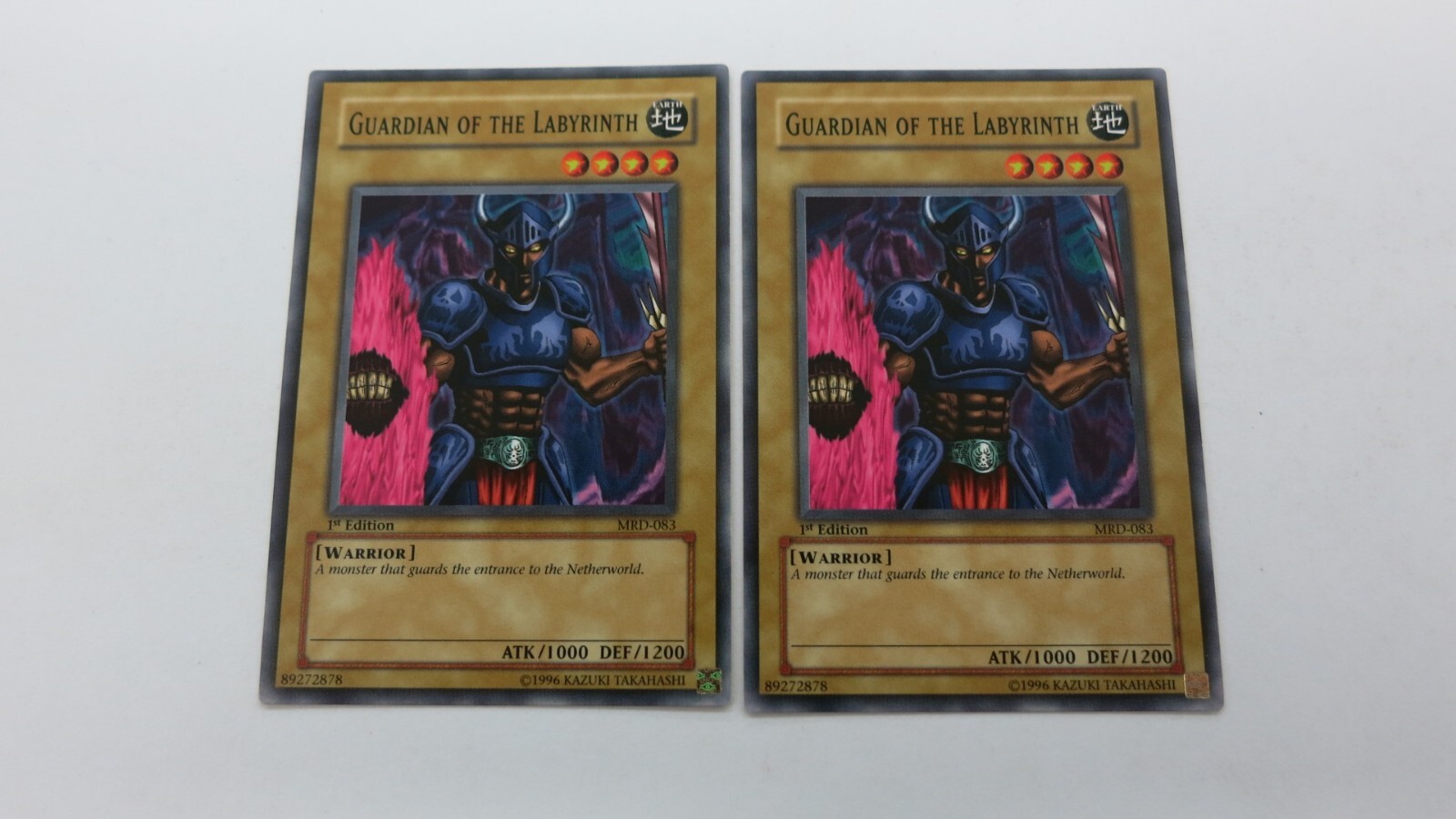 2x GUARDIAN OF THE LABYRINTH MONSTER 1ST EDITION MRD-083 COMMON YUGIOH ...
