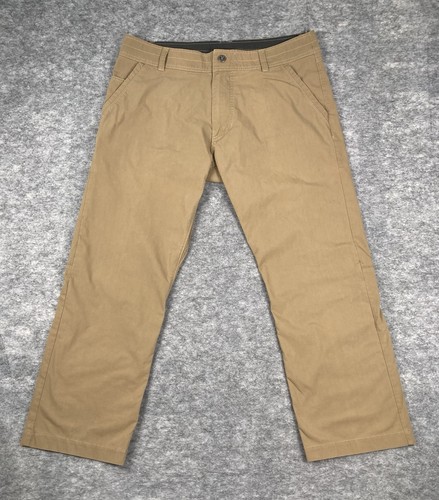 Kuhl Slax Pants Mens 36x30 (Fits 36x28) Brown Canvas Outdoor Hiking ...
