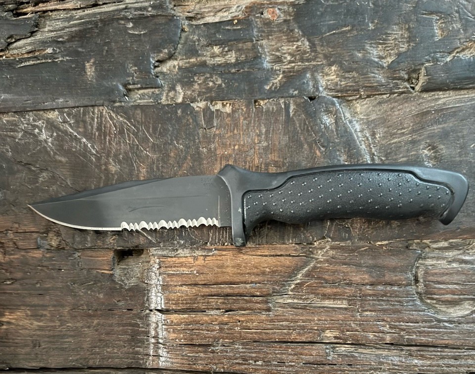 VINTAGE 1997 BUCK KNIVE USA 655 NIGHTHAWK SURVIVAL KNIFE W/ SHEATH ...