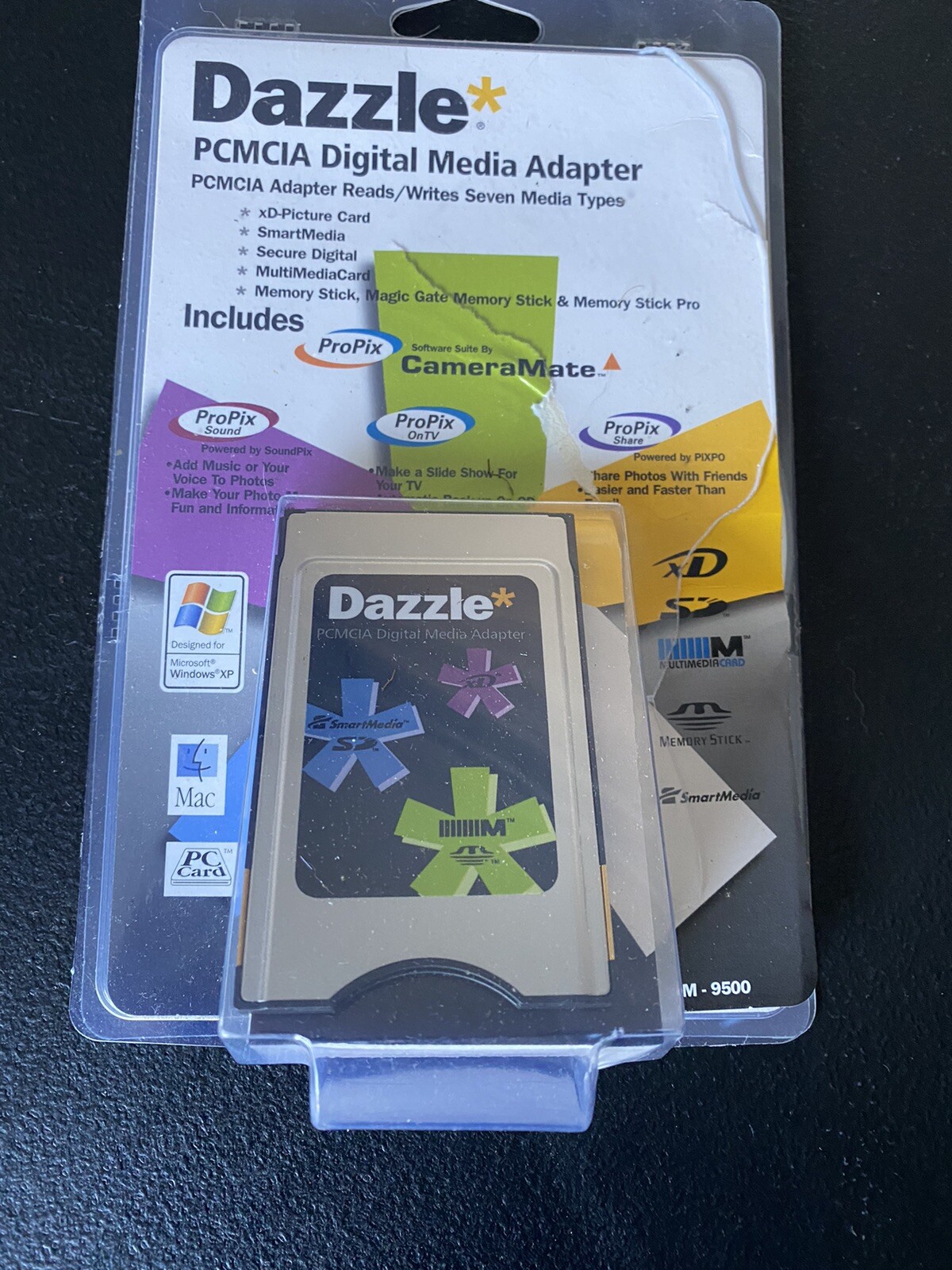 Dazzle 4-in-1 Adapter PCMCIA Card Multimedia SD Smart Media Memory ...