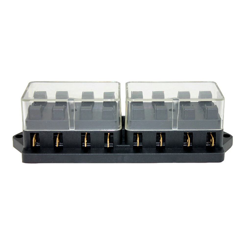 8 Way Fuse Box Holder Fuse Block with 8 Standard Fuses for Car Truck ...