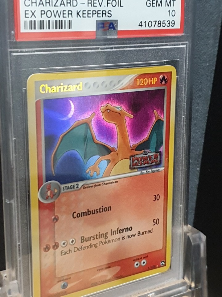 2007 Pokemon Ex Power Keepers - Charizard 6/108 Reverse Holo PSA 10 ...