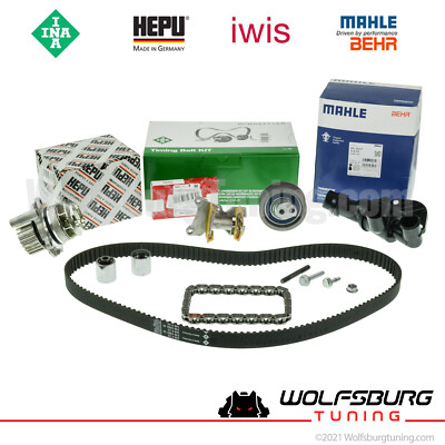 VW Eos Golf GTI Jetta Timing belt Kit Water pump Chain Thermostat 2.0T ...