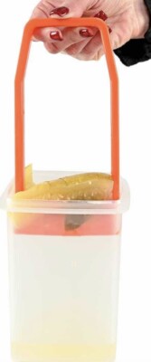 Straining Food Storage Container Strain & Lift Pickles Olives Peppers ...