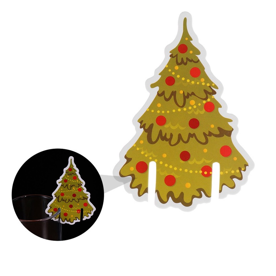 60 Pcs Paper Wine Glass Marker Decorative Paper Cartoon Sign Decorative ...