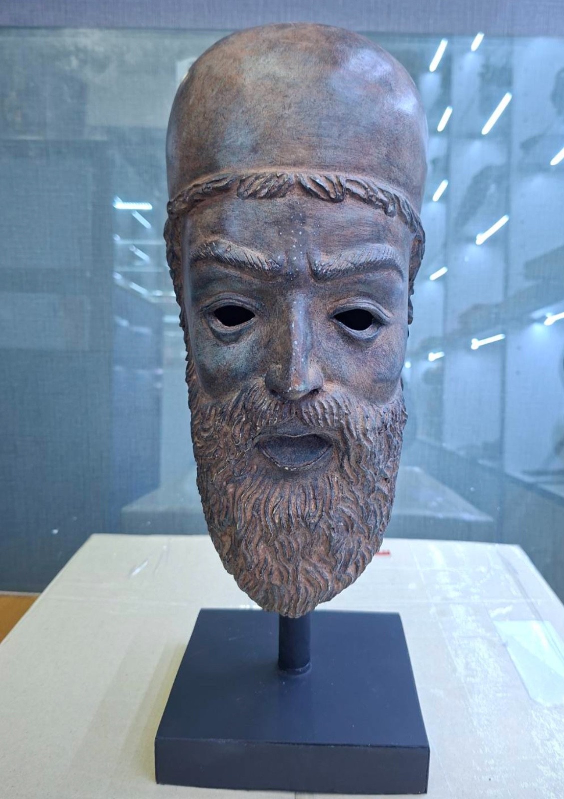 A Verdigris Patinated Bronze Head Of A Man, Probably Sargon Of Akkad ...