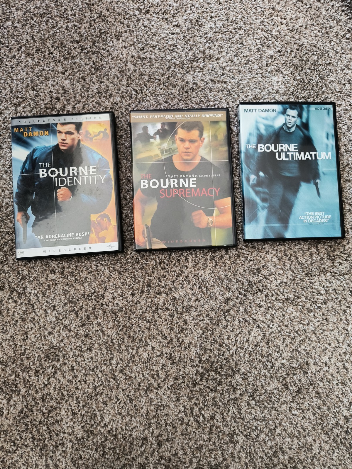 The Bourne Identity, The Bourne Supremacy, The Bourne Ultimatum 3 DVD Trilogy | eBay